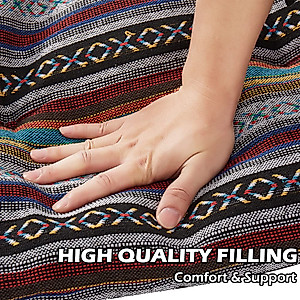 Big Hippo Bench Cushion 42 inch, Patio Bench Cushion Indoor, Patio Furniture Chair Cushion Bench Pad, Porch Swing Cushion with Ties