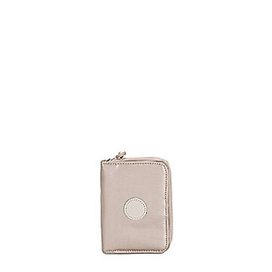 Kipling Women's Money Love, RFID Anti-Hacker Technology, Polyester Zip Closure Wallet, Metallic Glow, One Size