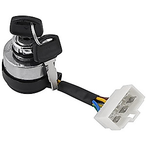 Key Switch of 6 Wire Ignition Start Ignition Start Key Switch For 2.5-6.5KW 188F Gas Generator with 2 key