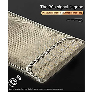 LVFEIER Security Pouch - Cell Phone Anti-Tracking Anti-Spying GPS RFID Signal Blocking Bag Shielding Pouch Wallet Case for Cell Phone Privacy Protection