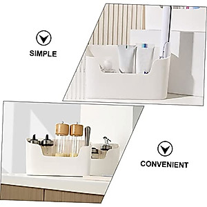 Alipis 1Pc wall storage box office refrigerator storage shelves plastic tabletop shelf refrigerator shelf bin Seasoning Holder desk topper shelf Storage Shelf Kitchen Accessory hanging