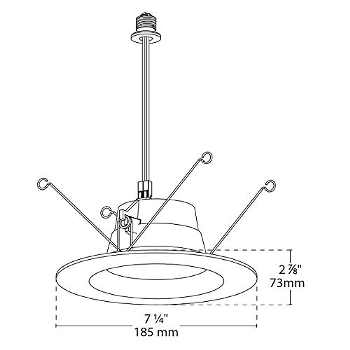 BAZZ Smart Home 6-in. Wi-Fi RGB LED Conversion Kit