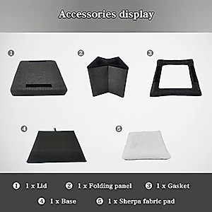 SICZON Cat House Ottoman, Modern Cat Condo for Indoor, 13"x13"x13" Foldable Cat Cube Bed for Kitten Sturdy Structure with Removable Lid