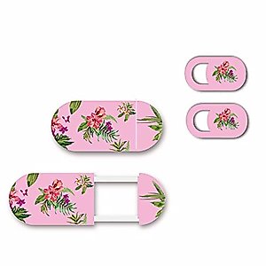 Gifts for Women,Webcam Cover Pink,Protecting Your Privacy Security & Shelter from Breath Lamp – Cute Pattern Design 丨 Fits Laptop & Desktop, PC – Ultrathin for ipad & ipadmini, iMac, Mac Mini(Flower)