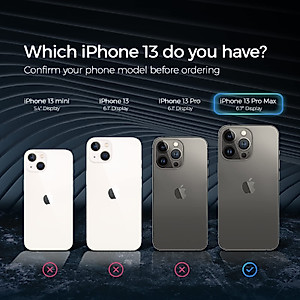 MOTIVE iPhone 13 Pro Max Case, Heavy Duty Protective Case, Shockproof, Dustproof, Quad Layer Hard Protective Cover, Screen-Camera Bezel Protection, Black 6.7" Pro Max | Black