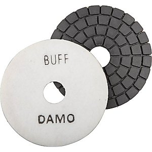 DAMO 4" Black Diamond Buff Pad for Granite Polishing & Glazing/Final Buffing Pads
