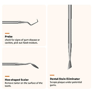 Plaque Tartar Remover for Teeth - Sonic Electric Dog Teeth Brushing Kit - Rechargeable Sonic Electric Dog Tooth Scraper & Cleaning Kit for Dog & Cat, Black