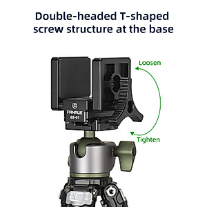 FANAUE GS-01Arca Swiss Rifle Saddle Mount, Hunting Tripod Clamp with Quick Release Plate, Shooting Tripod Rest, Enhanced Accuracy Ball Head & Adapter for Hunting and Shooting