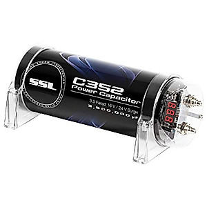 Sound Storm Laboratories C352 3.5 Farad Car Capacitor for Energy Storage to Enhance Bass Demand from Audio System
