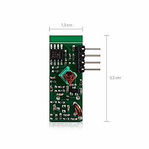 kwmobile 433 MHz Transmitter and Receiver Module Kit for Remote Control Raspberry Pi Arduino Pack of 3