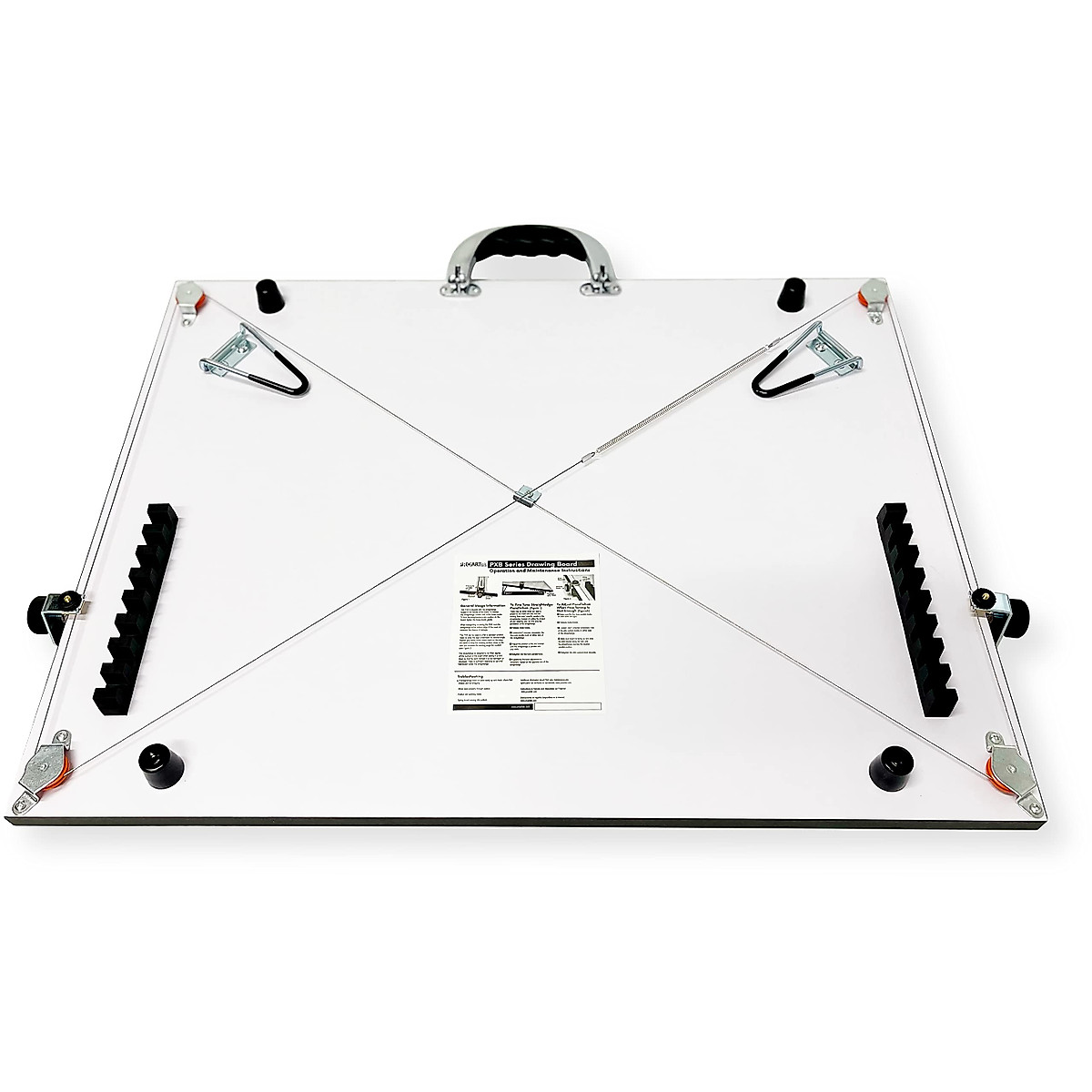Proartek Drafting PK00018 Model PXB36 Portable Drafting Drawing Board 24" x 36"; PXB Series; Adjustable Aluminum Parallel Straightedge; Carry Handle; Architecture Tool for Students and Professionals