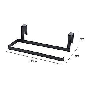 TJLSS Kitchen Free Punch roll Paper Rack Towel Storage Rack Paper Towel Rack Cabinet Hanger Bathroom Rack (Color : D, Size : 23.5cm)