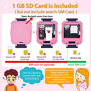 Smartwatch for Kids-Kids Smart Watch with Clock Phone for Girls Boys HD Touchscreen with Call SOS Music Player Games Camera Calculator Alarm Clock Smart Watch Birthday Gifts for Kids Age 4-12 PINK