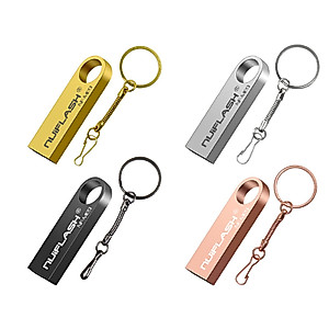 USB Flash Drive,4/8/16/32/64GB Portable Metal Waterproof USB 3.0 Flash Drive PC Laptop U Disk for PC Laptop Storage and Backup, Silver, 8GB