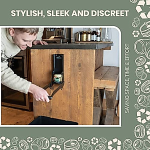 Grizzly Living Aluminum Can Crusher | Heavy Duty Can Crusher Wall Mounted for 12-16oz Cans | Can Crusher for Recycling Soda, Beer or Soft Drinks Cans