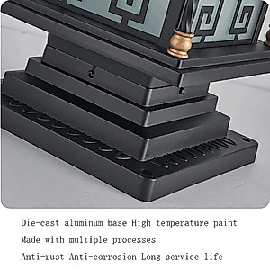 Post Lights Outdoor Solar Pillar Light Villa Garden Wall Landscape Light IP55 Outdoor Waterproof Pillar Light Home Gate Door Post Light LED Dimmable Night (B) ()