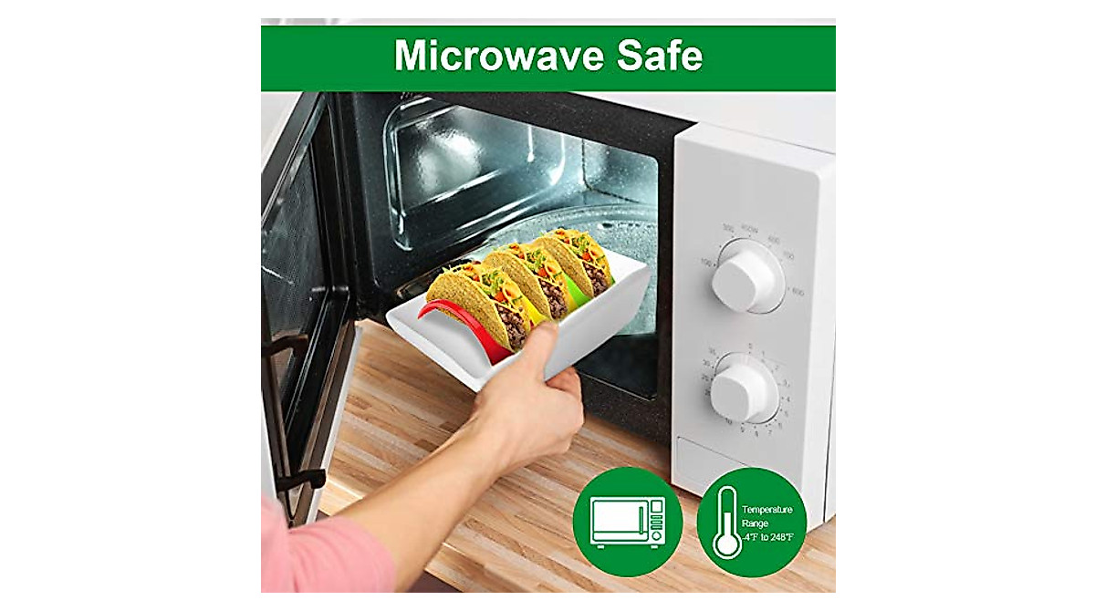 Taco Holder Stands Set of 18 - Keeps Tacos Upright & Mess-Free
