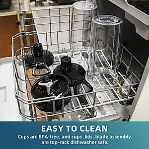 La Reveuse Electric Smoothie Blender for Shakes and Smoothies,Licuadora 400W, with 2 x 24 Oz Blender Cups,Single Serve Smoothies Maker for Juices