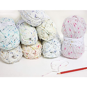 Sirdar Supersoft Aran Rainbow Drops - 100g After Eight (854)