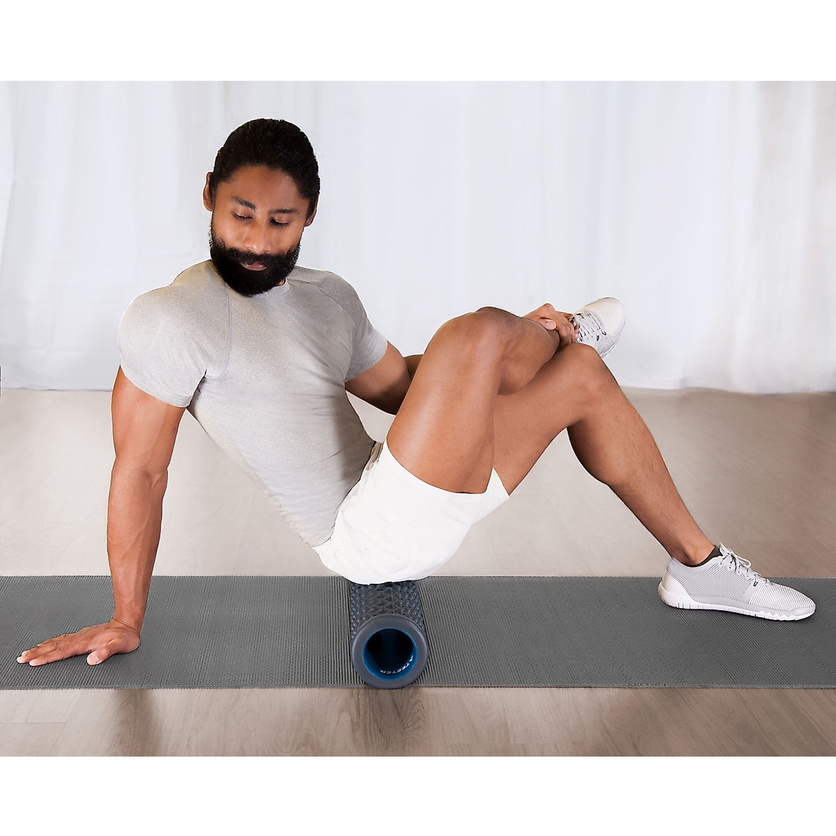 Teeter Massage Foam Roller – Deep Tissue Muscle Relief to Boost Recovery, Flexibility – 13 or 26 inch, 2 Textures/densities – Back Pain Relief, Sports Massage, Myofascial Release
