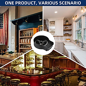 ZHIBAI Cup Washser for Sink Stainless Steel, Upgraded 10 360° High Pressure Jets Glass Rinser, Bottle Rinser for Rinse the Rim, Kitchen Sink Accessories, Black