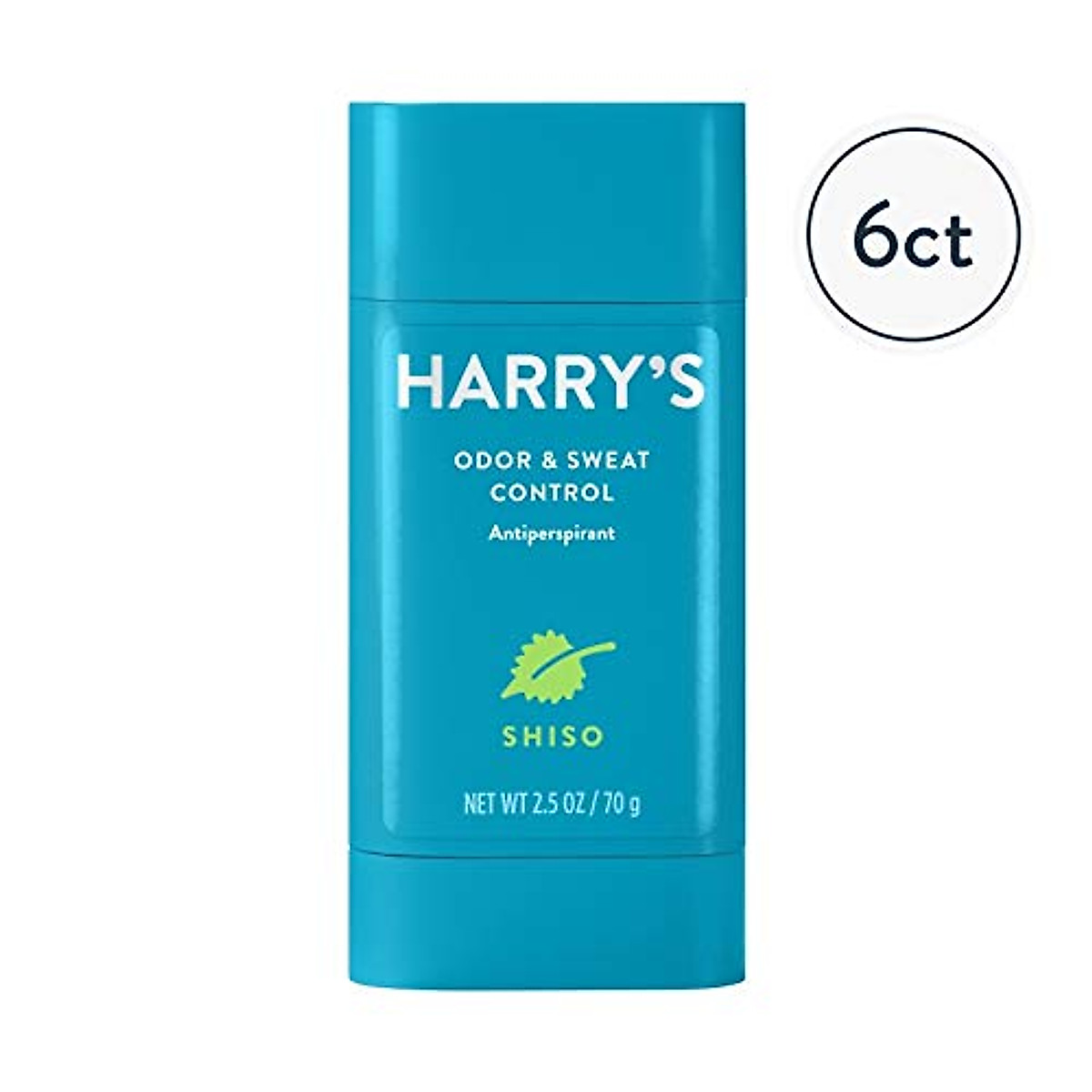 Harry's Deodorant & Antiperspirant - Odor & Sweat Control Antiperspirant for Men - Shiso (6 Count)