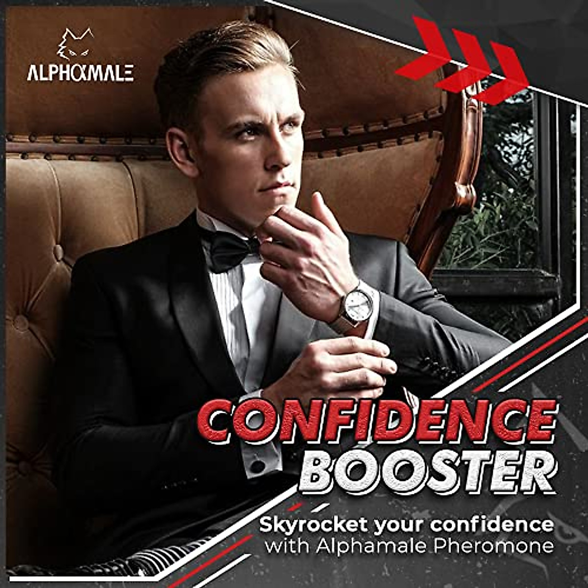 AlphaMale Premium Pheromone Cologne for Men - Savage Scent - Bold, Sultry Men's Cologne Infused with Pheromones for Attraction - Potent, Long-Lasting Formula to Attract Women - 0.34oz (10mL)