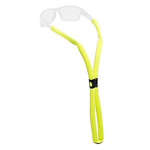 Chums Glassfloats Eyewear Retainer - Floating Glasses Strap & Sunglasses Holder for Water Sports & Boating - Yellow