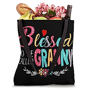 Blessed to be called Granny, Grandma Colorful Tote Bag