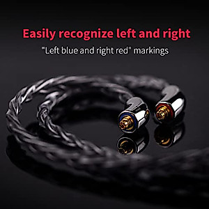 FiiO LC-RDPro Headphone Cable Upgrade 3.9FT High Resolution MMCX Comes with 2.5/3.5/4.4mm Swappable Plugs