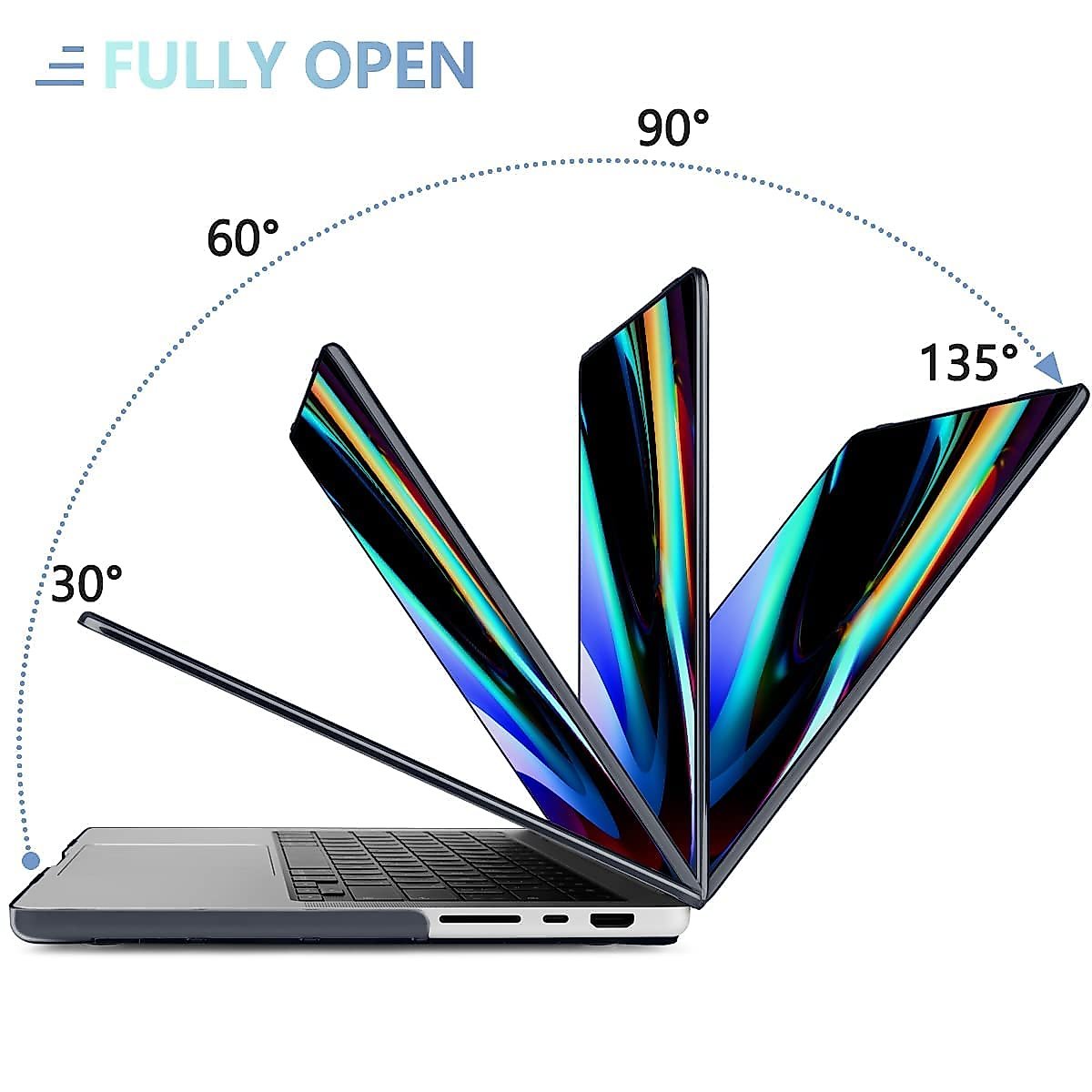 MEEgoodo Case for M3 MacBook Pro 16 inch Case 2023 2021 Released A2991 A2780 A2485 M2 M1 Pro/Max Chip, Laptop Hard Shell Case with Keyboard & Camera Cover Compatible with MacBook Pro, Clivia