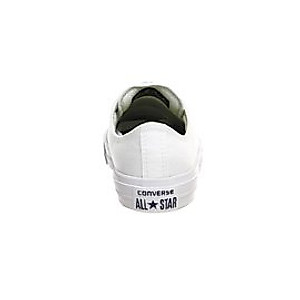 Converse Mens Chuck Taylor All Star Low II White Sneaker - 4 Men - 6 Women