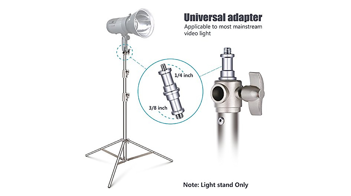 Neewer 3-Pack Stainless Steel Light Stands for Photographers