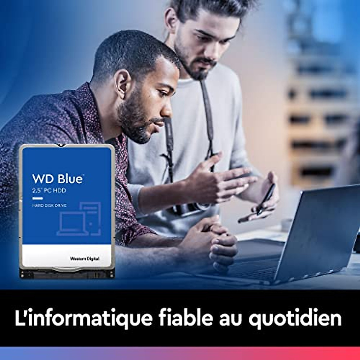 Western Digital WDBMYH0020BNC-WRSN Blue 2 TB 2.5 Inch Internal Hard Drive - 5400 RPM Class, SATA 6 Gb/s, 128 MB Cache, Black