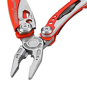 LEATHERMAN, Skeletool RX Multitool with Serrated Knife and Glass Breaker, Red
