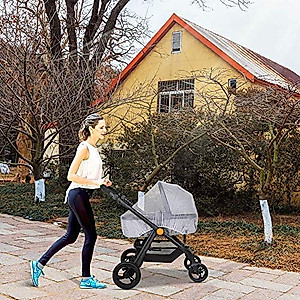 LEMESO Stroller Baby Net - Universal & Elastic & Breathable - for Infant Carriers Car Seats Cradles Cribs Bassinet Playpen Travel Outdoor