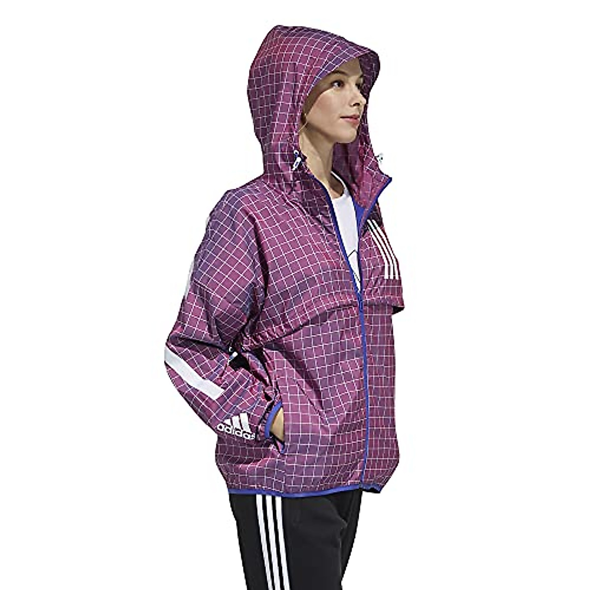 adidas,Womens,W.N.D. Jacket,Scarlet,Large