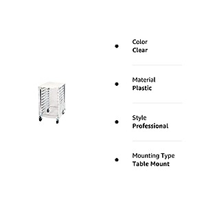 Winco Cover for 10-Tier Sheet Pan Rack ALRK-10 and ALRK-10BK,Clear,Medium