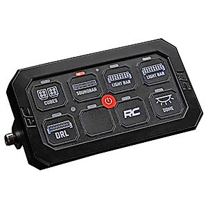 Rough Country 8-Gang Universal Multiple Light Controller - 70970 , Black