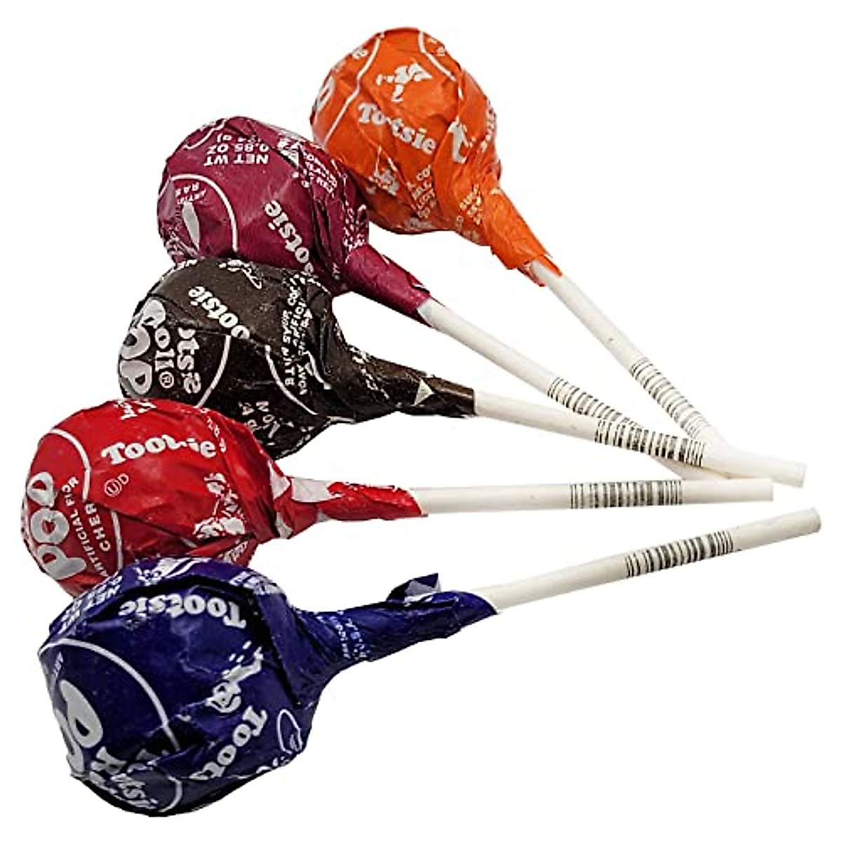 Giant Tootsie Pops Lollipops Suckers, Assorted Flavors, Kosher Certified Dairy, Individually Wrapped (8-Pack)