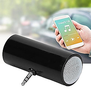 Mini Stereo Speaker,New DIY Pillow Speaker, Unique Soft Sound Portable Speaker, Portable Plug in Speaker with 3.5mm Aux Audio Input, for Mobile Phones and Tablets(Black)