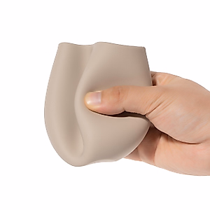 Unbreakable Silicone Stemless Wine Glasses | Set of 4 | Reusable & Shatterproof Tumbler Drinkware Water, Cocktails, Champagne Glass | BPA-Free & Dishwasher Safe | Parties, Camping, Beaches, Boat (Tan)