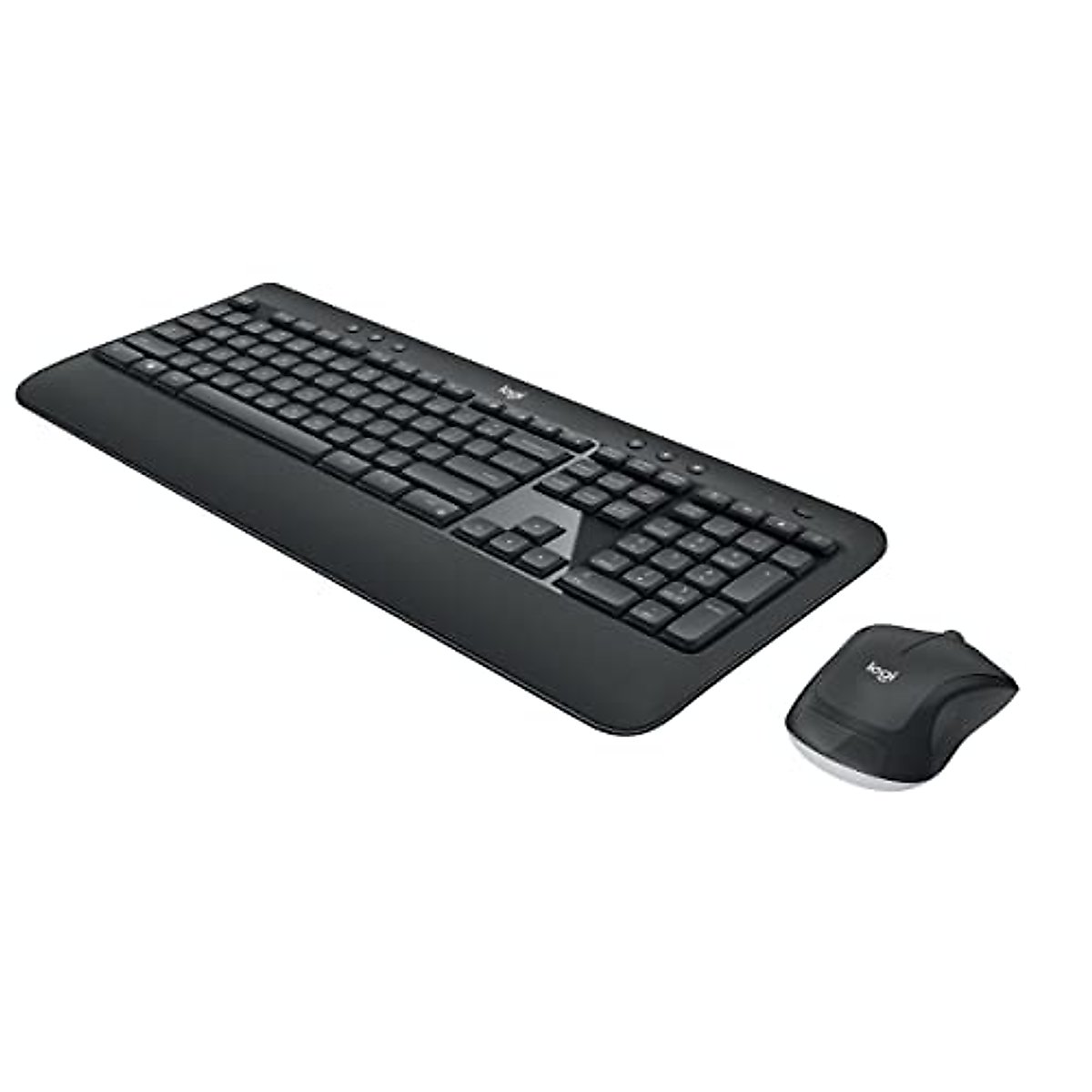 Logitech MK540 Advanced Wireless Keyboard & Mouse Combo Travel Home Office Modern Bundle with Boost Glow in The Dark Water-Resistant Portable Wireless Bluetooth Speaker, Gel Wrist & Mouse Pads