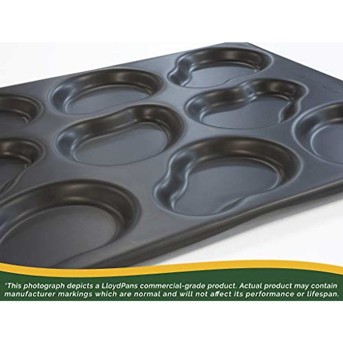 LloydPans Egg Pan, 12.88 x 17.88 Inch 9-Cavity Irregular Egg Pan, Pre-Seasoned PSTK