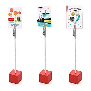 50PCS Metal Wire Alligator Clamp Long-Tailed Alligator Clip Clasp Place Card Holder Table Number Holder for DIY Card Note Photo Picture Menu Memo Clip Party Wedding Clay & Cake Decor (6inch/150mm)