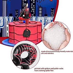 Spider Birthday Candles Number 5,Happy 5th Birthday Candle,Red Black Spider Cake Topper Candle Birthday for Boys Girls Kids Spider Themed Party Anniversary Celebration Supplies Decorations