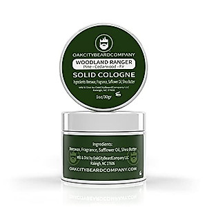 Oak City Beard Company - Woodland Ranger - Solid Cologne - 1 Ounce - Pine - Cedarwood - Fir
