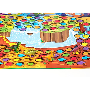 Sunlite Dino Adventure Table top Board Game Trains Social Skills, Concentration and Focus