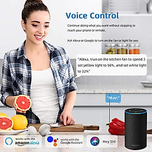 HOREVO Retractable ceiling fans with lights and Bluetooth speaker 42 Inch Fandelier Invisible Blades Chandelier Fan Color Changing Dimmable Hidden Bluetooth Ceiling Fan with lights with remote