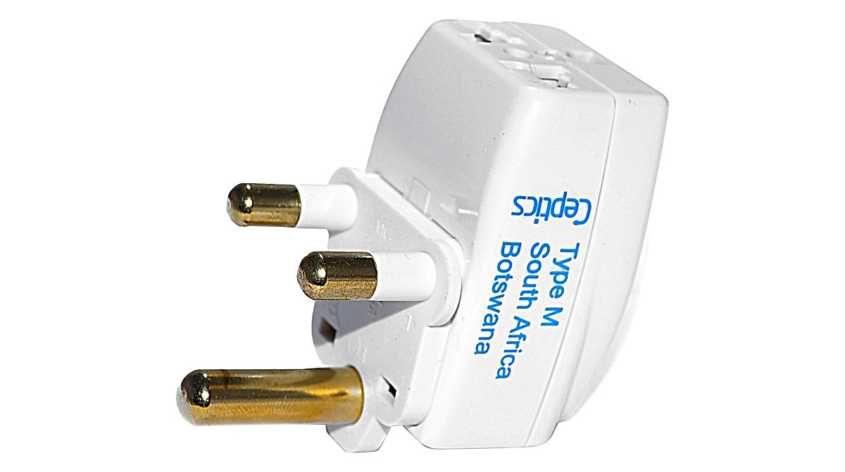 Ceptics Travel Adapter for South Africa Type M Plug – Universal ...